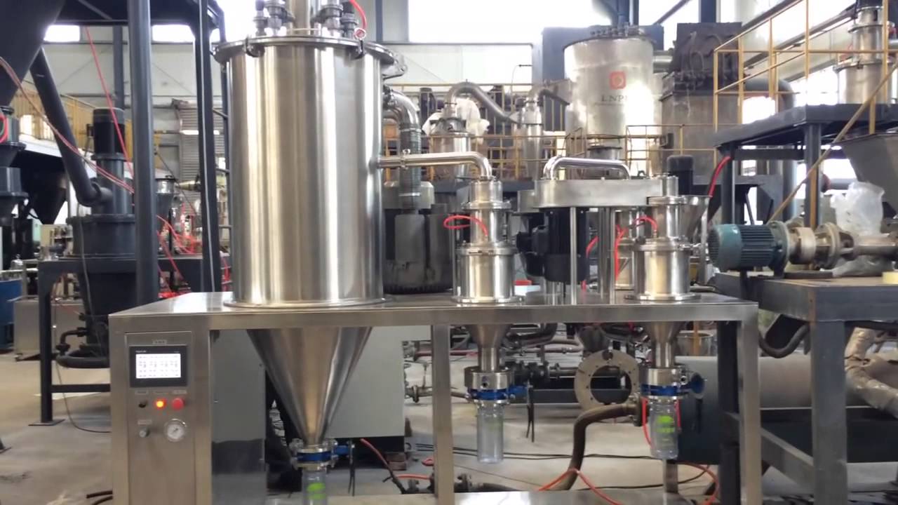 Air Jet Mill for Processing Diamond Powder - YouTube