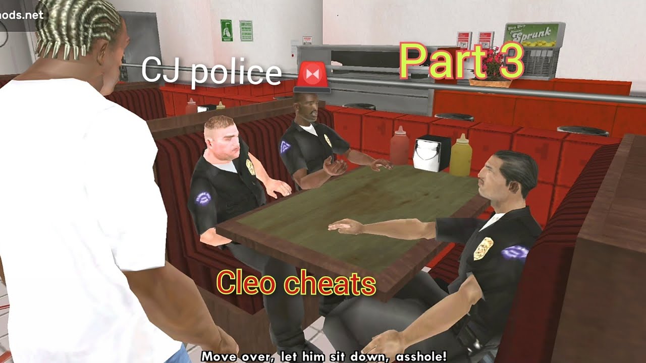 GTA San Andreas Cleo cheats game played part 3 🤑🥊🚨 police cj 😃 - YouTube