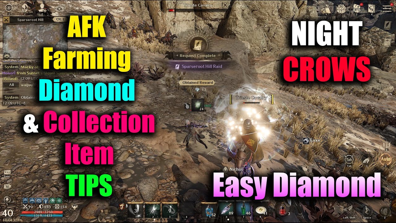 Night Crows AFK Farming Diamond & Collection Item TIPS - YouTube
