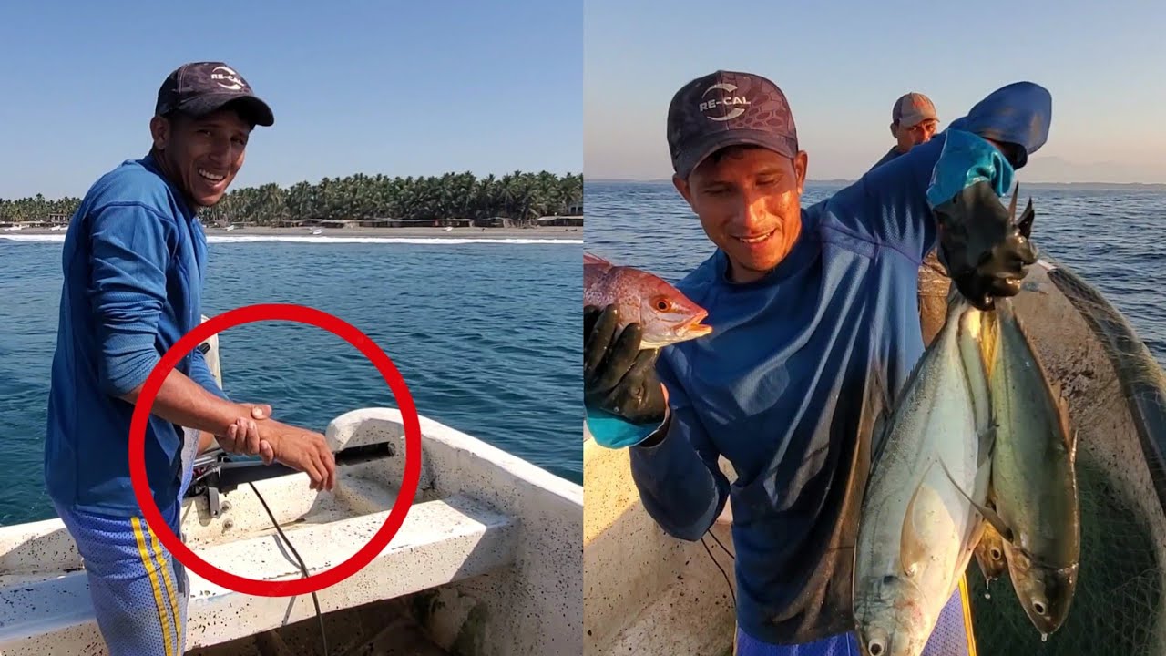 Picada de Manta Raya al Capitán Churela en la Pesca - YouTube