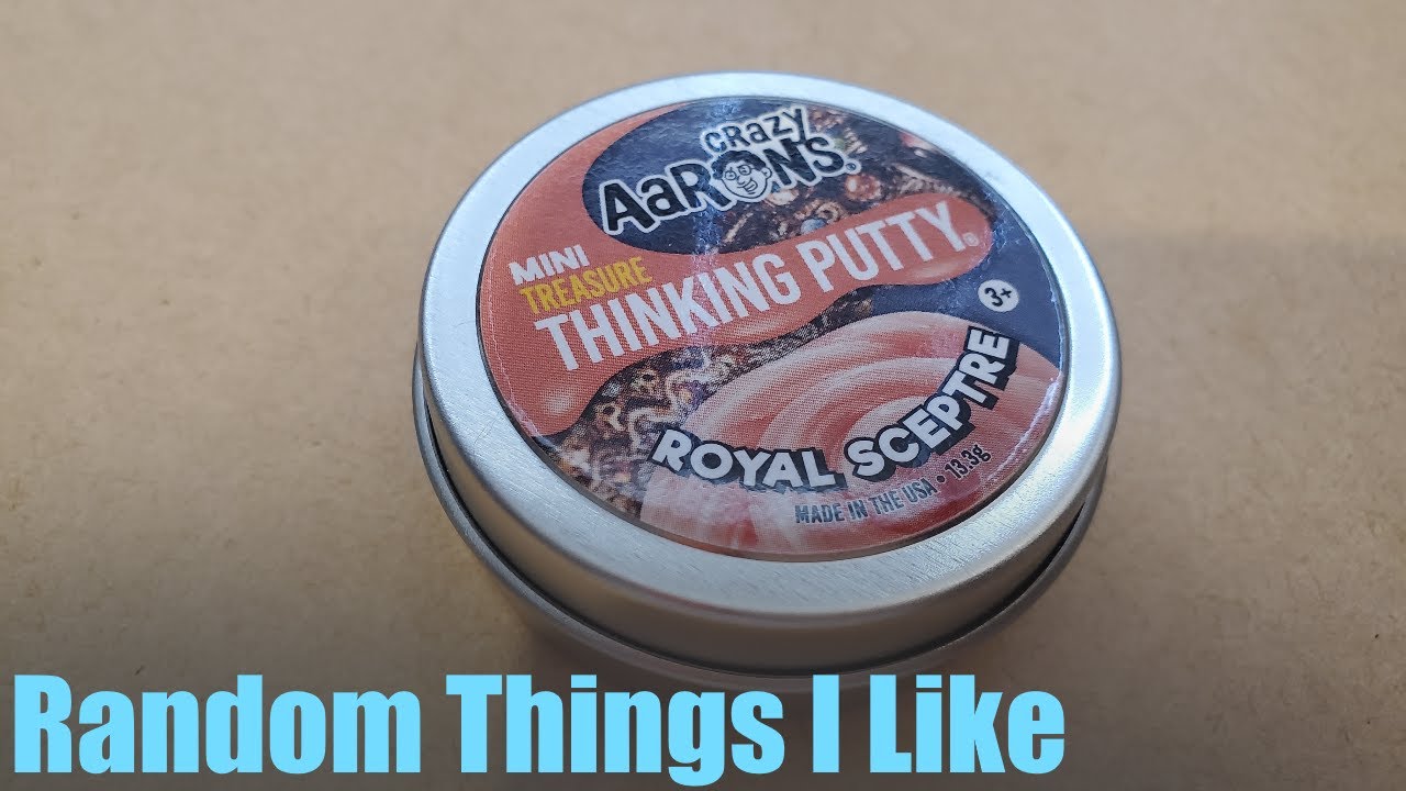 Crazy Aaron's Thinking Putty - Mini Treasure - Royal Sceptre - YouTube