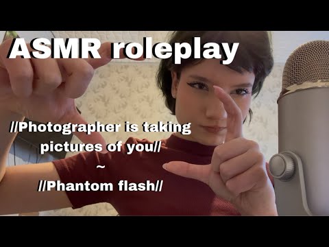 ASMR roleplay🐰🍎 || Photographer is taking pictures of you 📸 ~ phantom flash trigger 💥💫 - YouTube