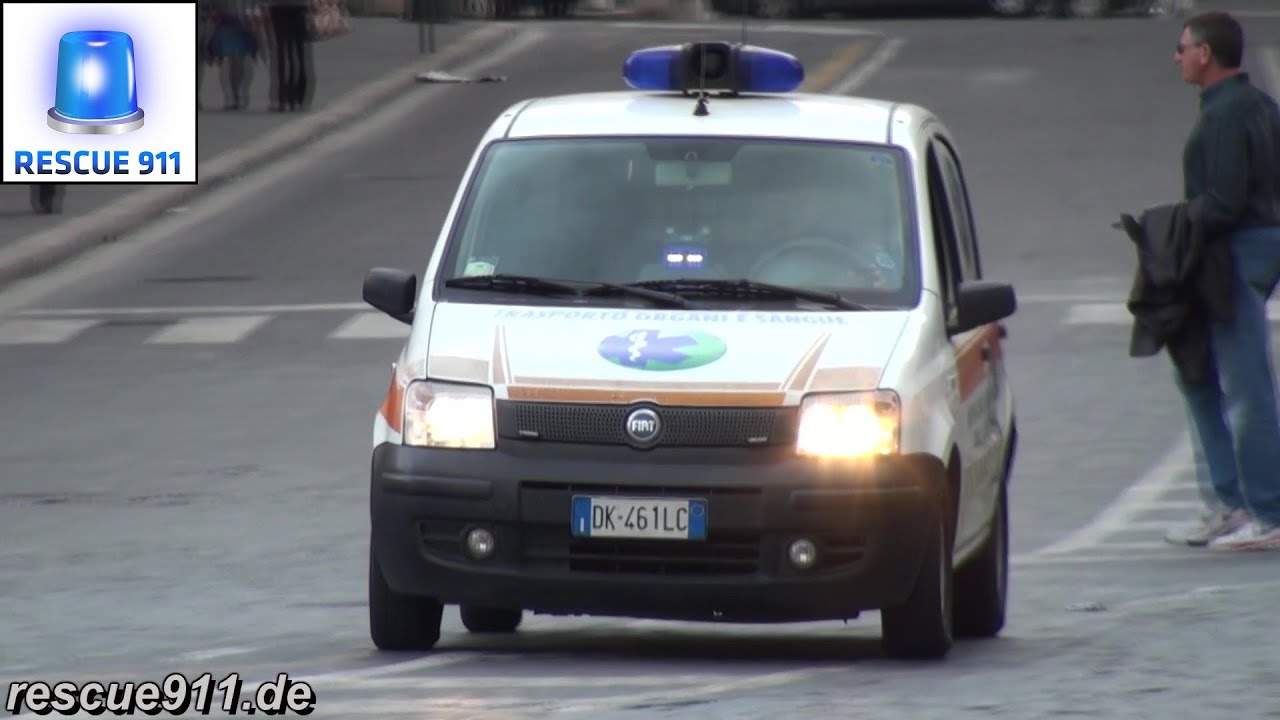 [Italy] Emergency vehicles in Rome - YouTube