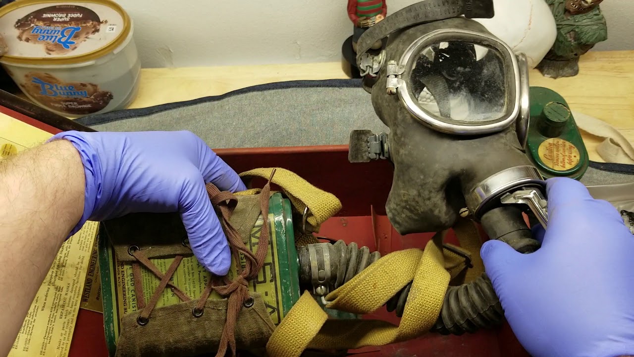 MSA ammonia gas mask. 1921 - YouTube