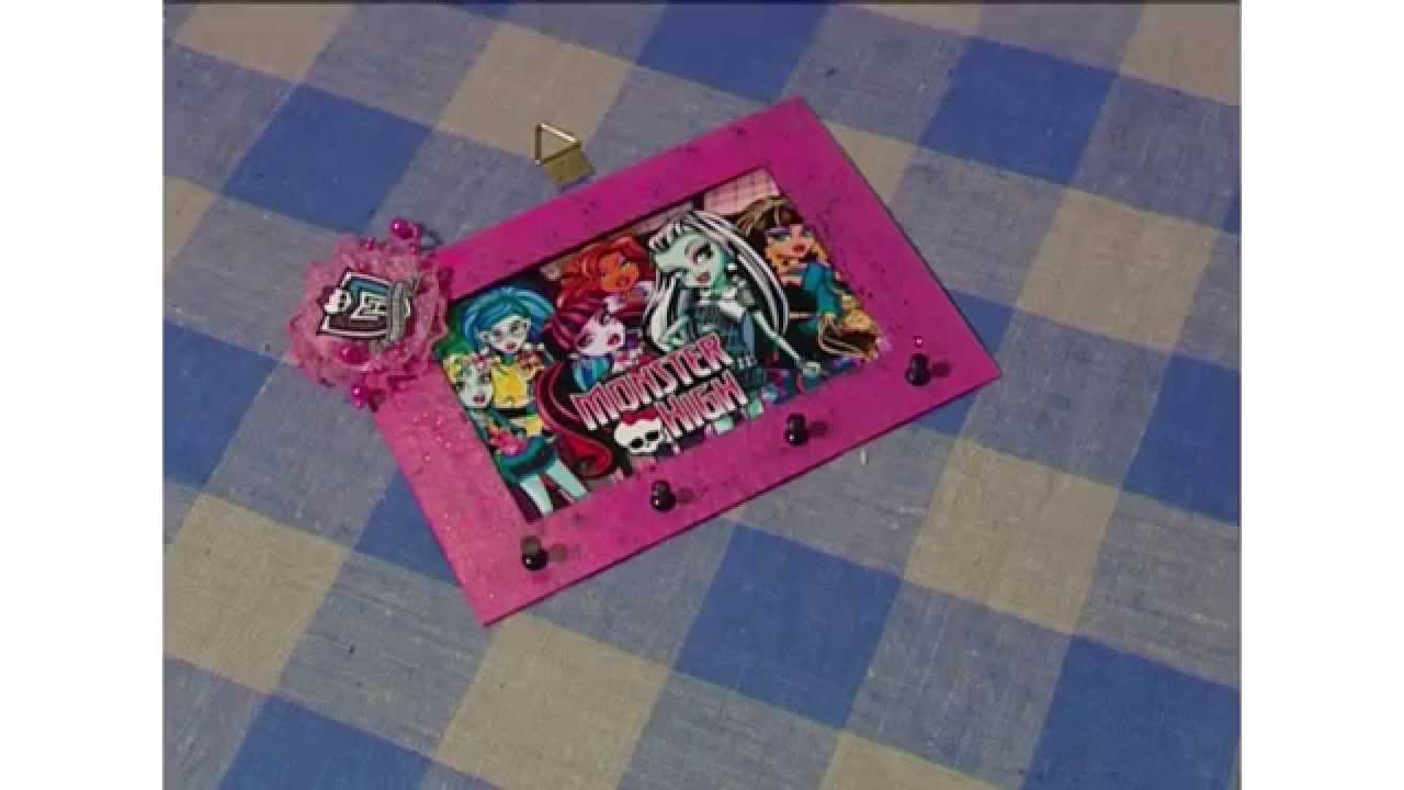 Ключница «Монстр Хай» / Hanger for keys «Monster High» / ПОДЕЛКА - YouTube