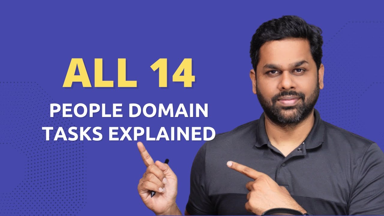 Detailed explanation of PEOPLE DOMAIN tasks - Compilation video I PMP ...
