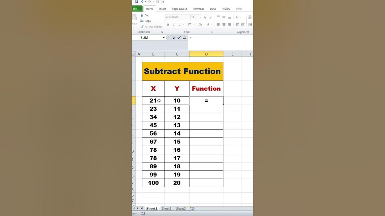 How to Subtract in Excel | Easy Excel Subtraction Formula Tutorial | # ...