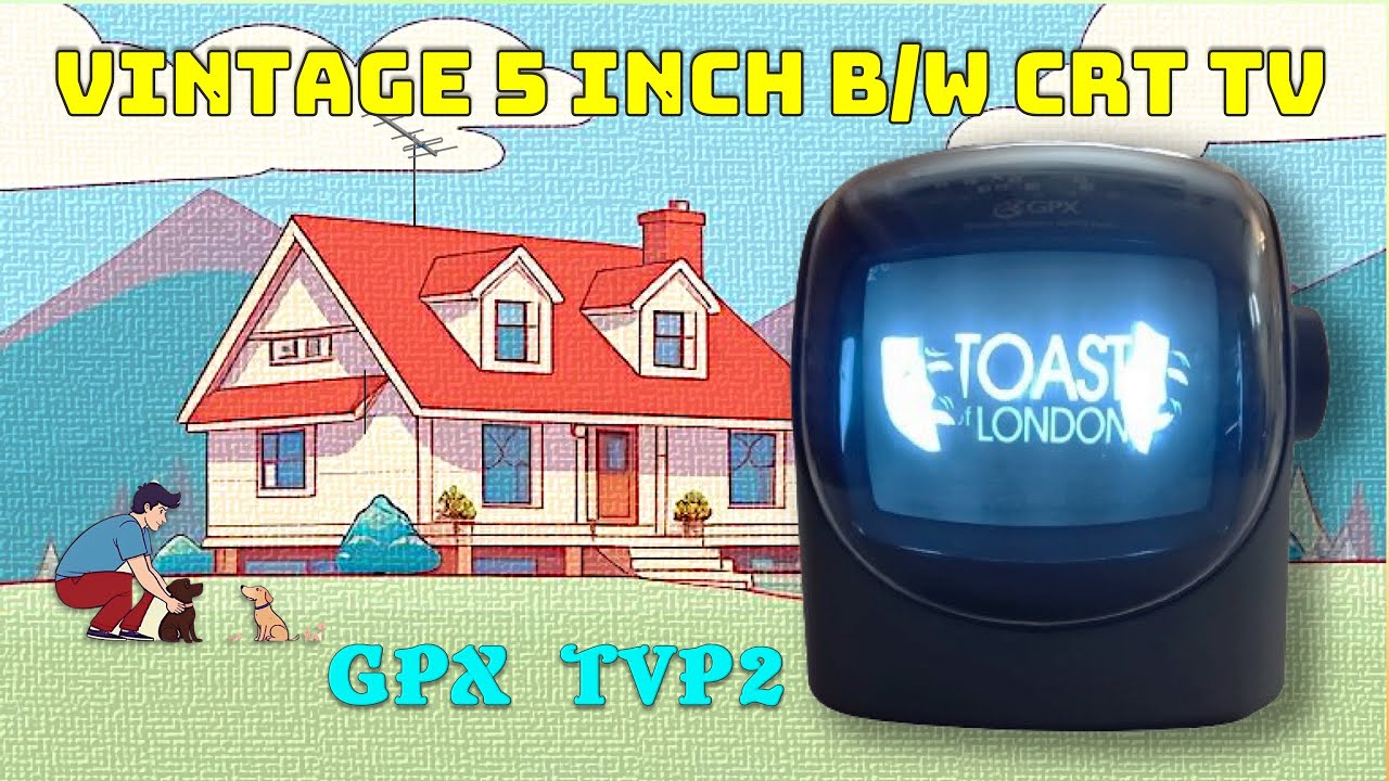 The Portable 5-Inch B/W CRT TV Experience: Vintage Tech GPX TVP2 - YouTube