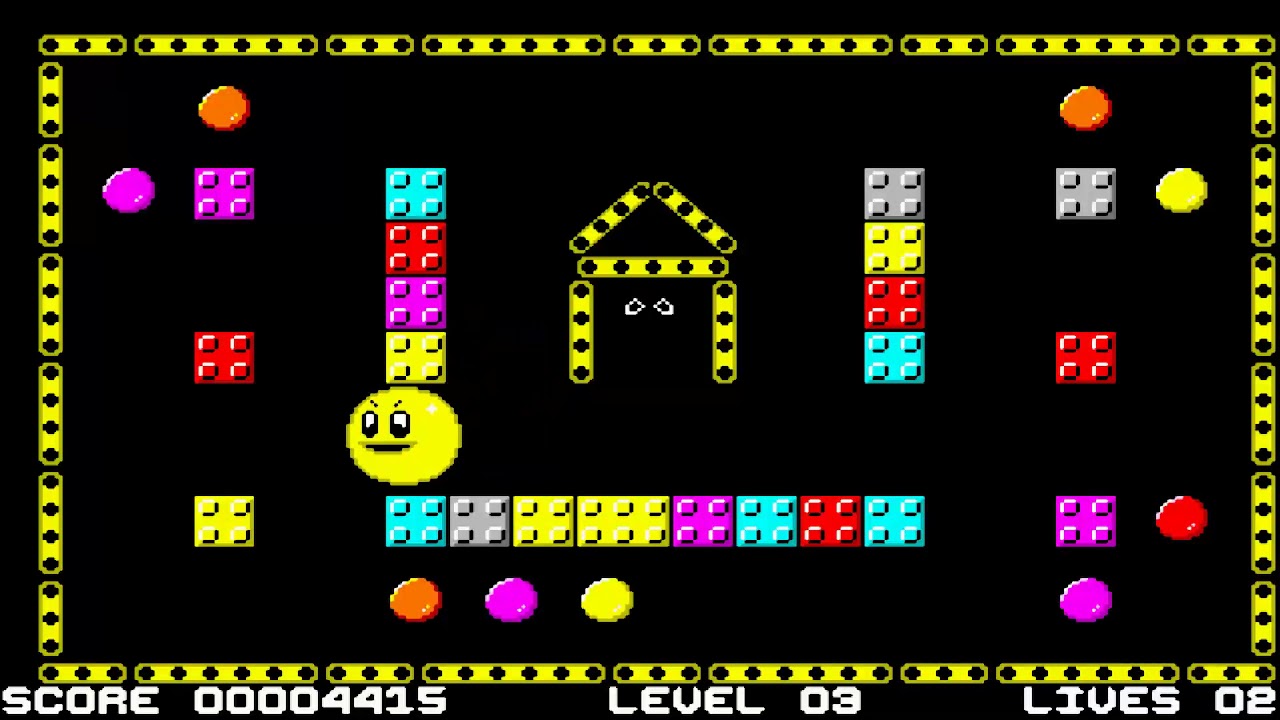 AMIGA BABY MUNCHER & SFX PACMAN PAC MAN CLONE CLASSIC ARCADIA & BABY ...