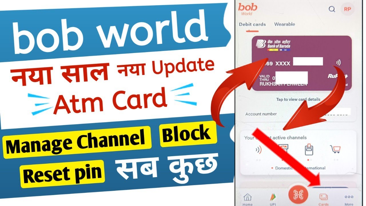 bob world new cards update 2023 | bob world manage debit card | Bank of ...
