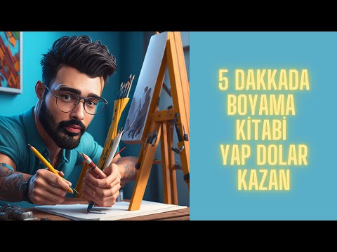 5 DAkikada Boyama Kitabi Yaparak Para Kazanma #etsy  #dolarkazan #pasifgelir #dropshipping