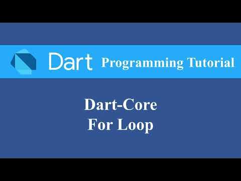 Tutorial 7 | Dart Core | For Loop - YouTube