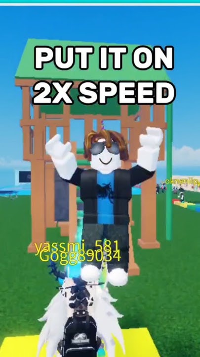 Put it on 2x speed🤫😱 #roblox #shorts - YouTube