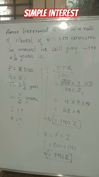 Simple interest - YouTube