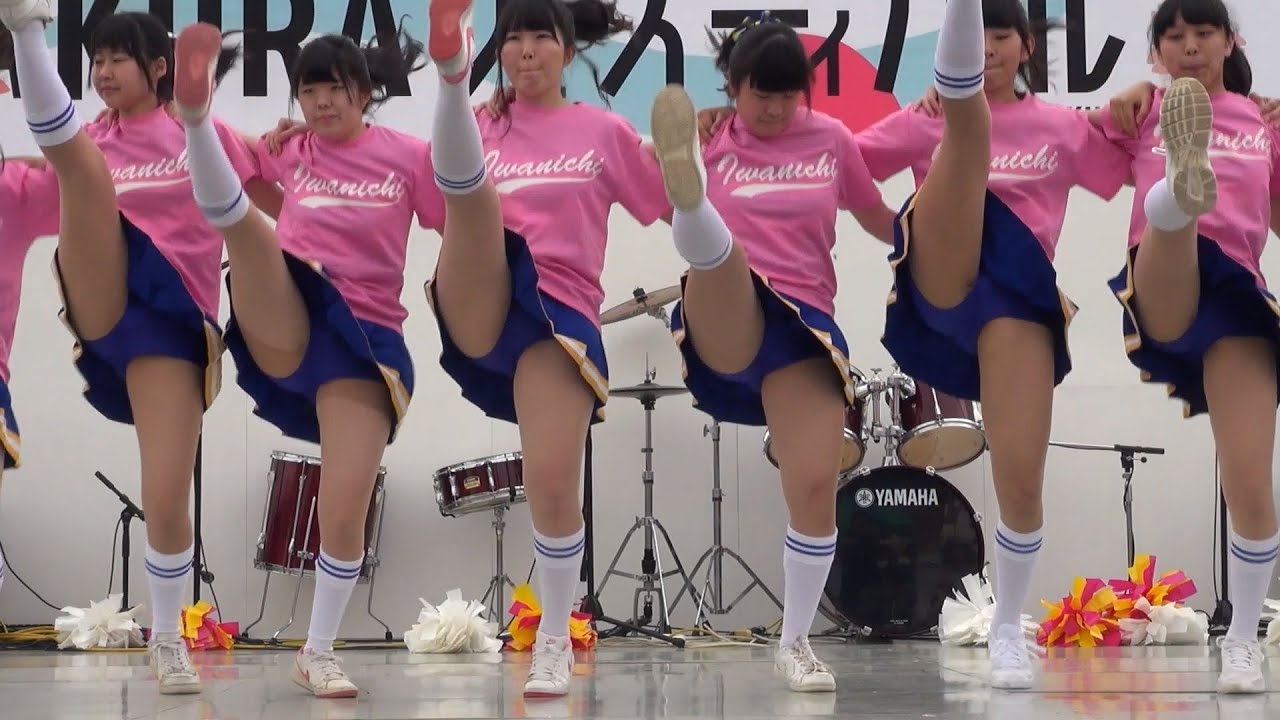 かわいいチアガール11 可愛い女子高校生 ハイキック開脚 チアリーダー チアリーディング チアダンス Cute Japanese Girl Cheerleader Youtube