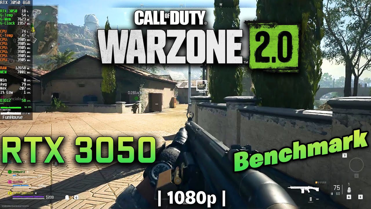 COD Warzone 2.0 - RTX 3050 8GB - I5 9400f 16GB RAM [Benchmark] - YouTube