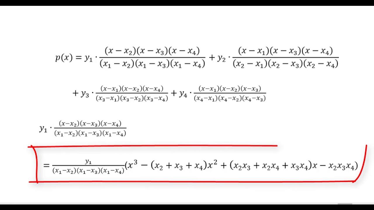 Polynomial Model (3) by Lagrange Interpolating Polynomial - YouTube