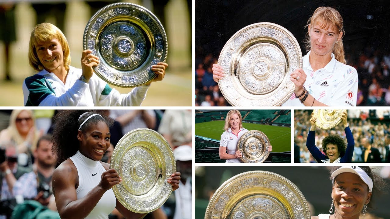 The Greatest Women's Wimbledon Champions (Open Era : 1968-2022) - YouTube