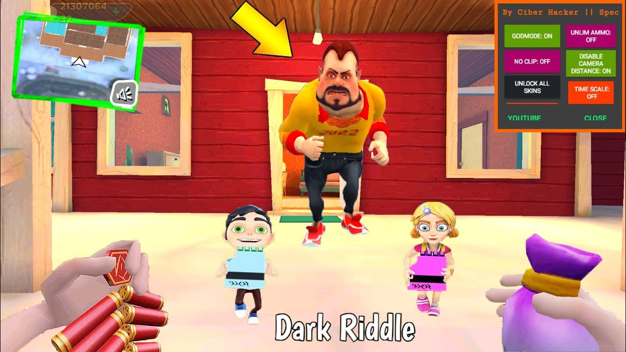 Dark Riddle 14.0.0 New Year Updater🧨CHAPTER4 ( MOD Skin All ) Gameplay ...