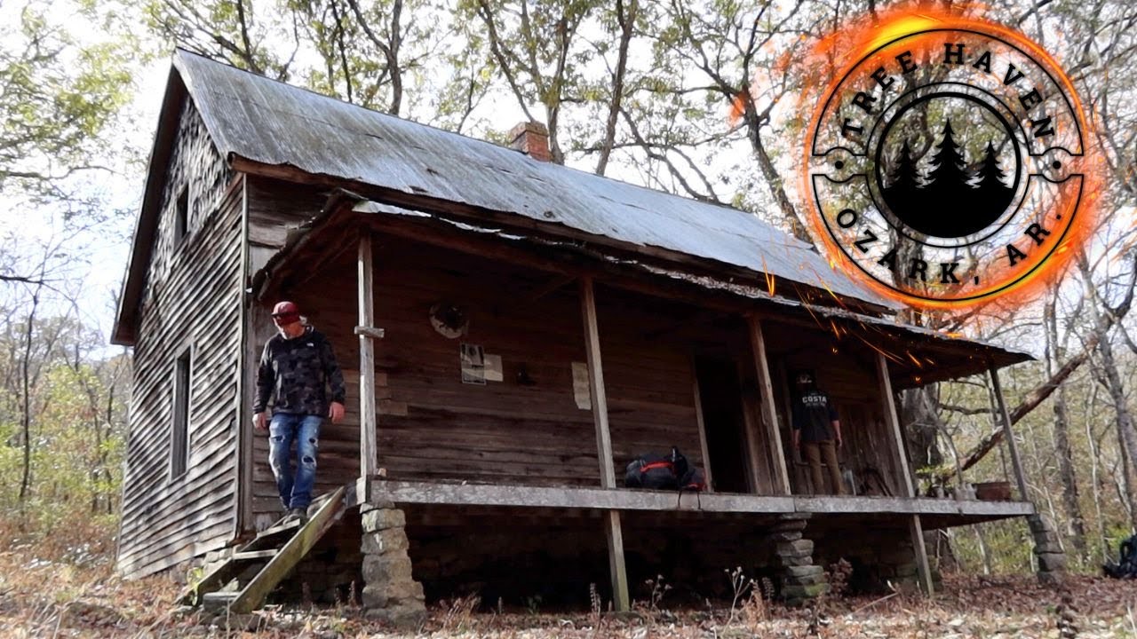 Exploring a Scary Abandoned cabin in the Ozarks | Surviving a DIY ...