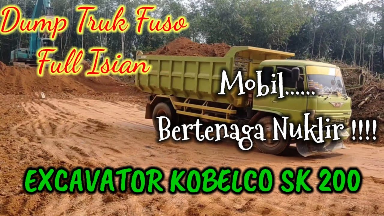 Antrian Mobil Dump Truck Fuso Muat Tanah // Galian Tanah // Excavator ...