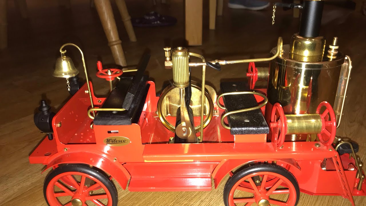 Wilesco D305 Fire a Engine Steam Engine First steaming - YouTube