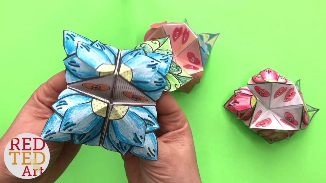 Flower Fortune Teller - Mother's Day DIY or BFF Friendship Chatterbox ...