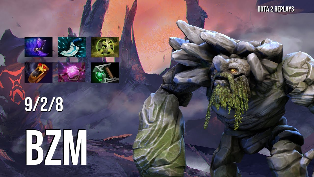 Dota 2 Pro Gameplay bzm Tiny 9 2 8 High Skill Dota 2 - YouTube