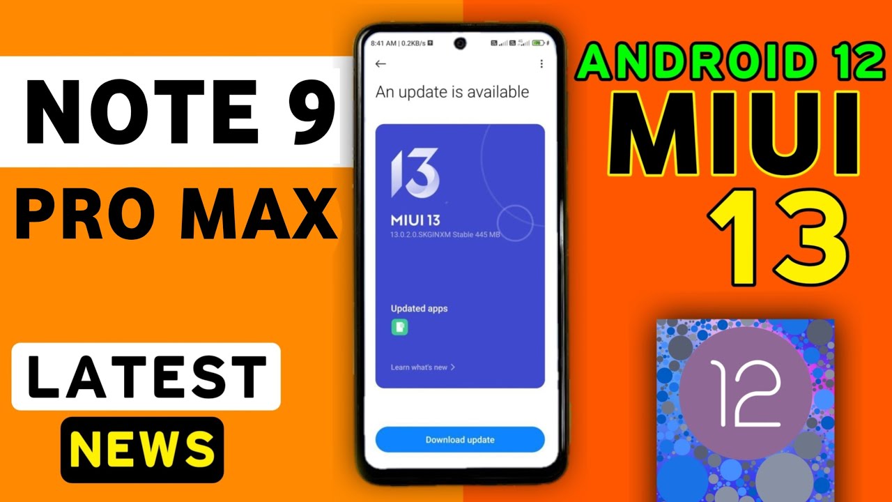 REDMI NOTE 9 PRO MAX Miui 13 Android 12 Update [ Confirm Date ] Note 9 Pro Max New Update MIUI ...