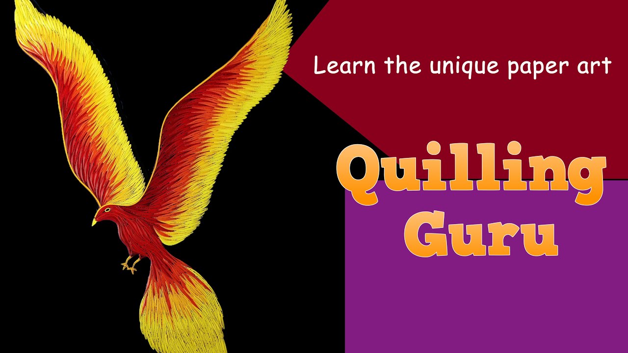 Quilling Phoenix | Quilling Bird | Greek Mythology Portrait using Paper ...