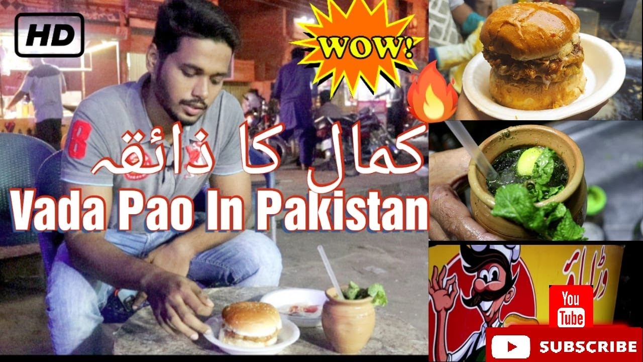 Vada Pav in Pakistan | Matka Limca Indian street food in Pakistan ...