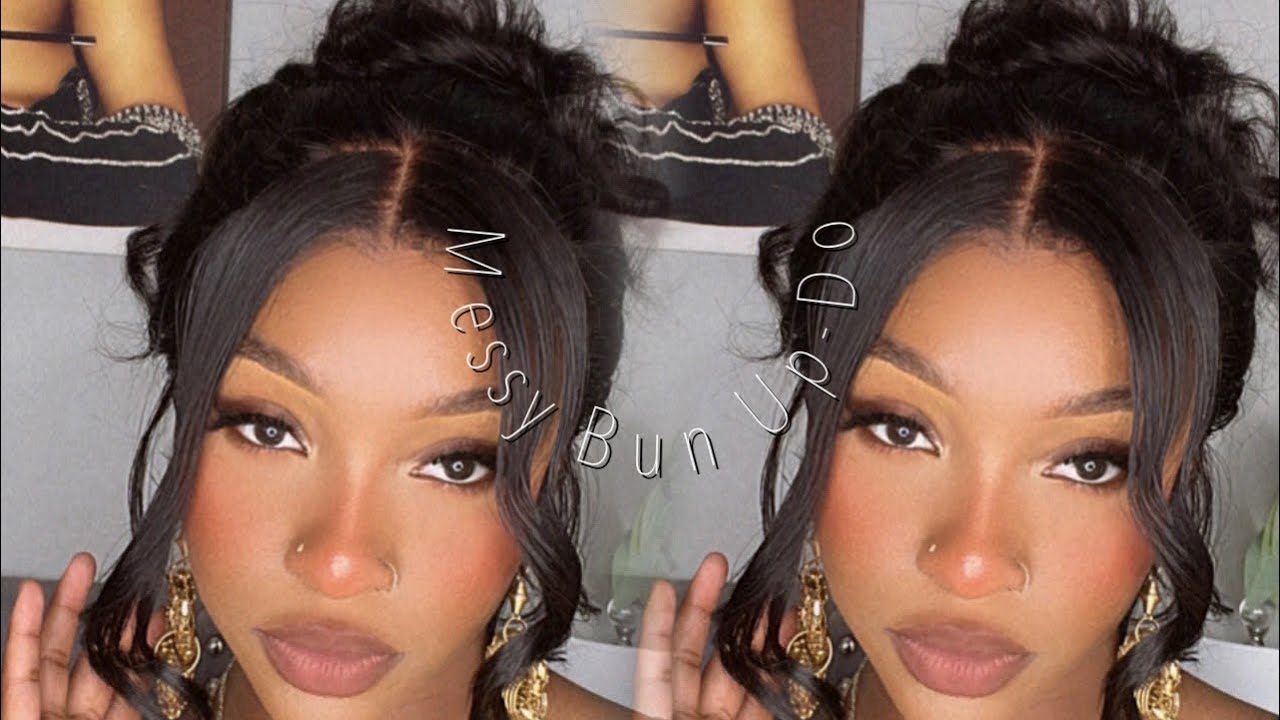 Jayda Wayda Frontal Wig Messy Bun Tutorial, WITHOUT A 360 WIG | # ...