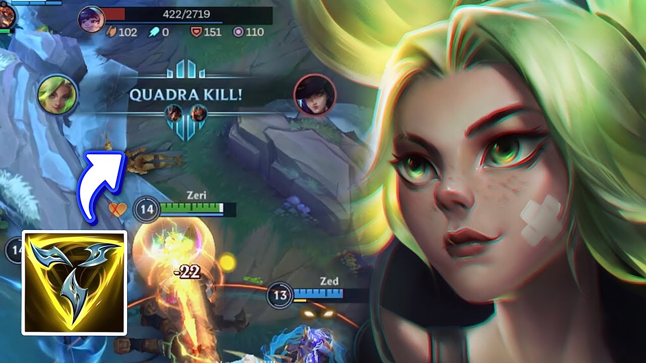 ZERI WITH BUFFED TRINITY FORCE SO OP THIS SEASON 11 | WILD RIFT - YouTube