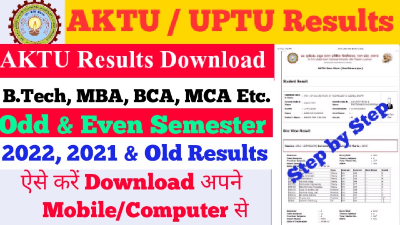 AKTU Result 2022 How To Download AKTU Results Current Old Result aktu-result-2022-how-to-download-aktu-results-current-old-result