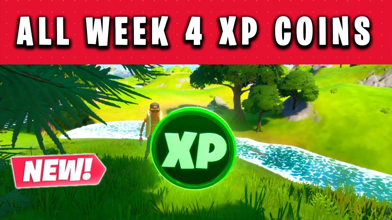 *NEW* All XP Coins Locations in Fortnite - (Week 4) - YouTube