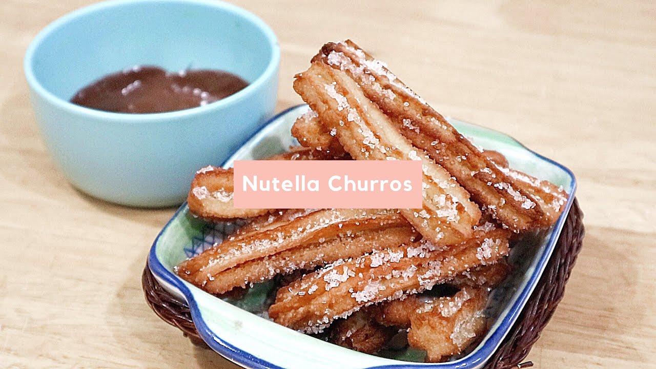 Nutella Churros Recipe | Cooking ASMR - YouTube