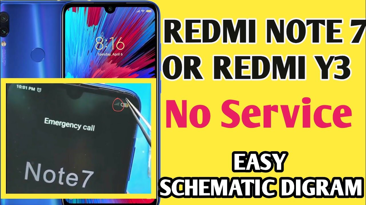 Redmi Y3 No service !! Redmi Note 7 No service SCHEMATIC DIGRAM - YouTube