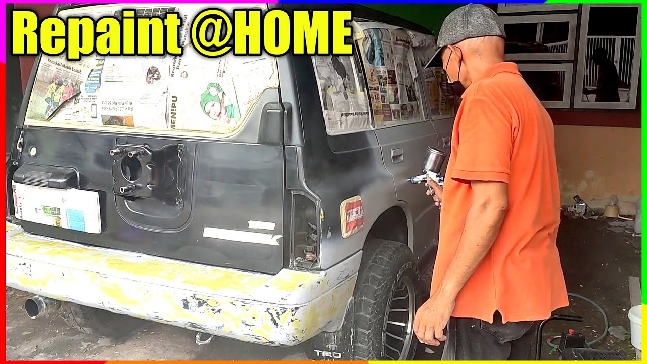 Repaint a Car at Home - Cat Dico Mobil di Rumah - YouTube