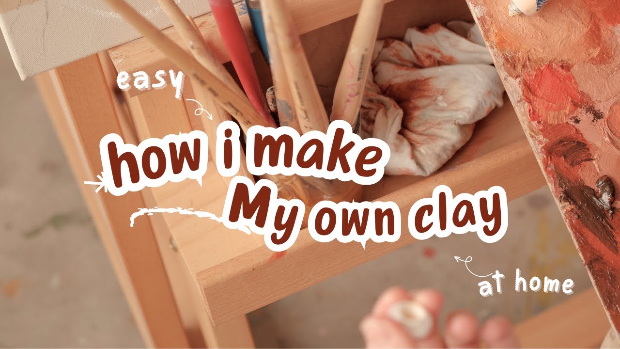 How I make my own DIY AIR DRY CLAY at home ^-^ (Basic tutorial + small ...
