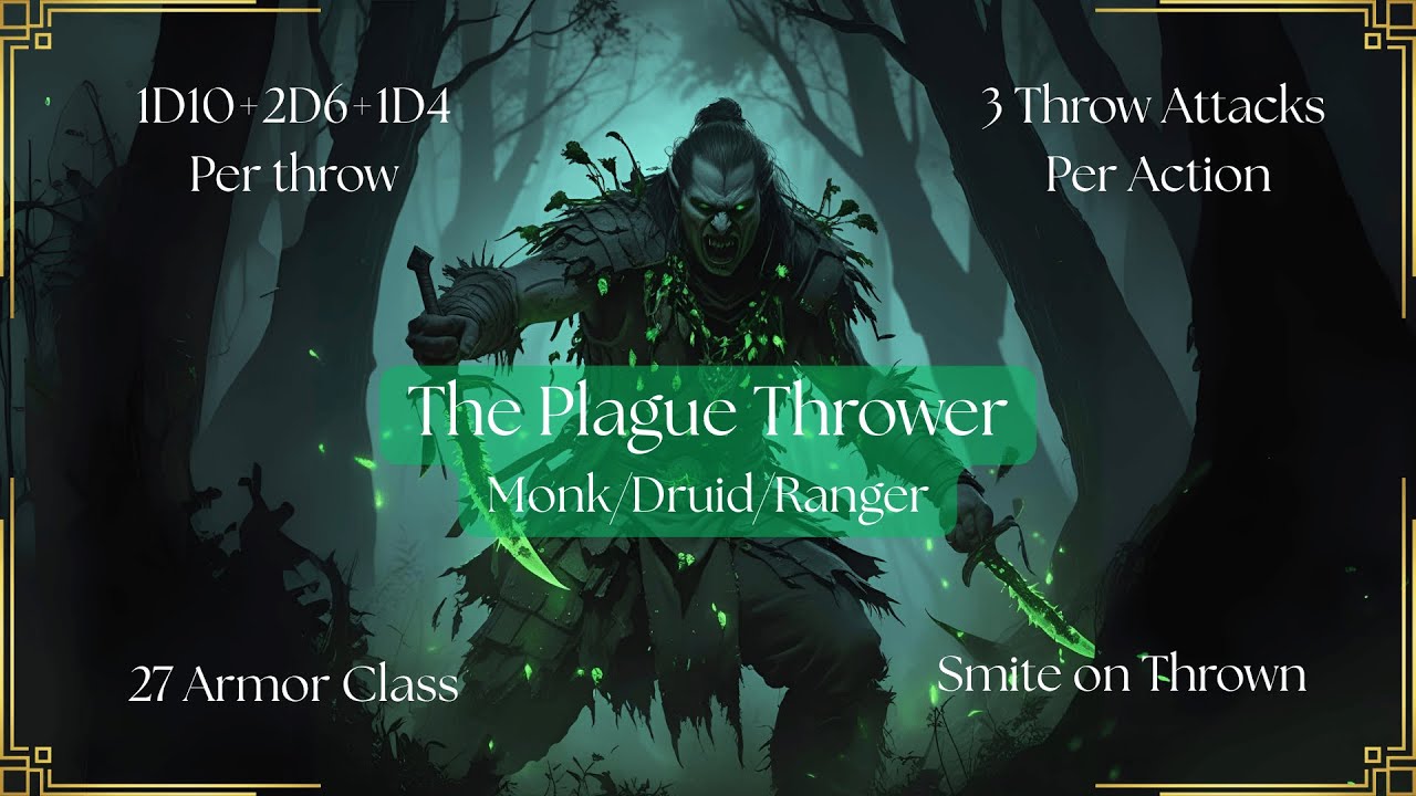The Plague Thrower: Monk/Druid/Ranger [ Dungeons and Dragons 2024 5th ...