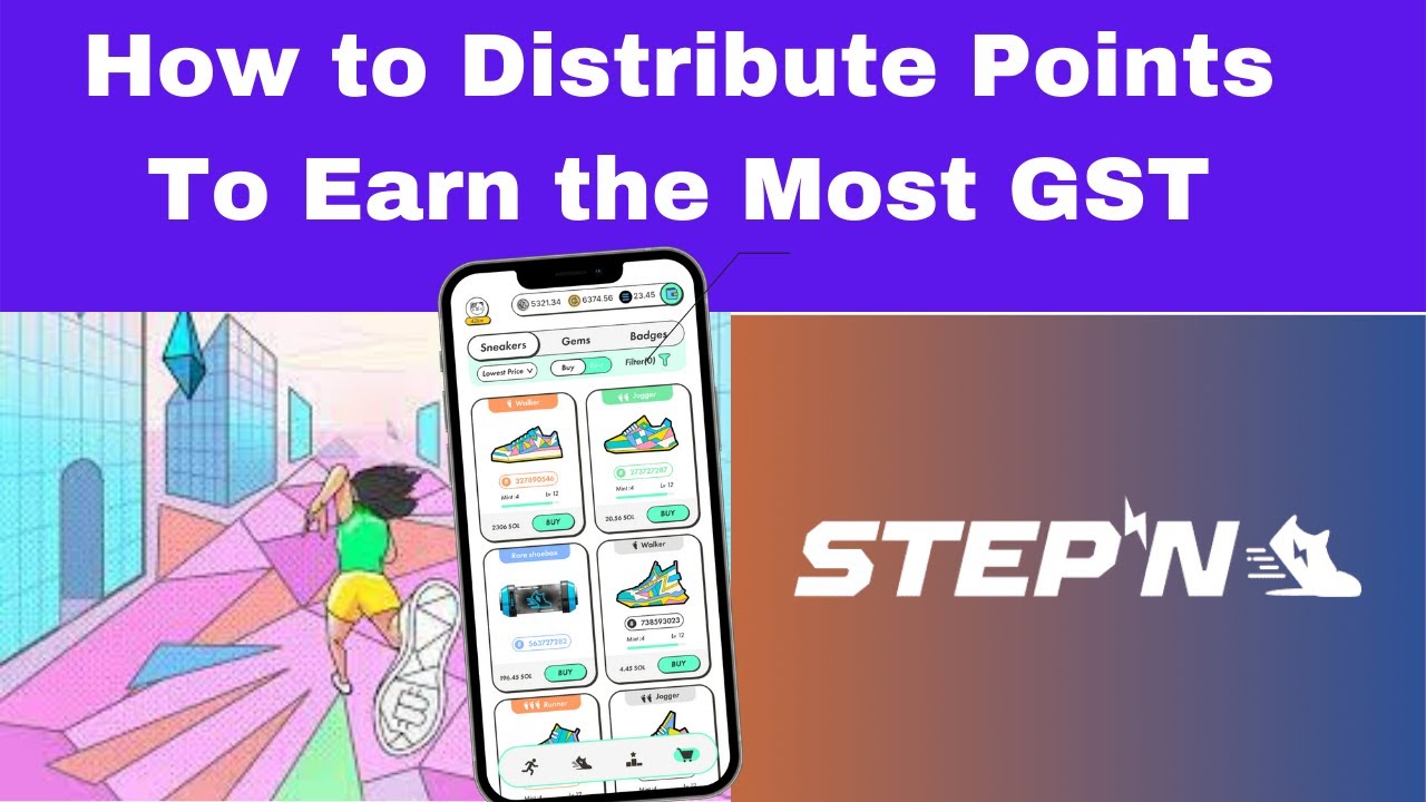 Stepn - How to Distribute Your Shoe Points After Leveling up to earn ...