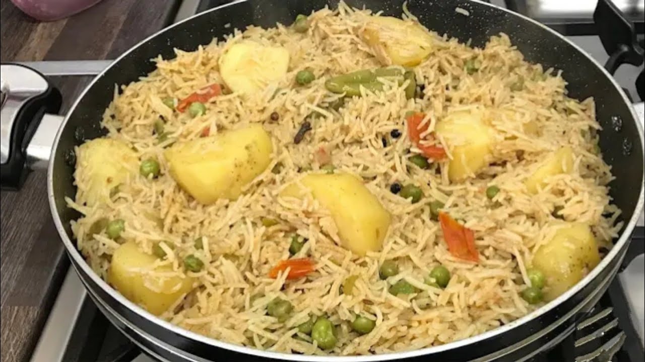 Aloo Matar Pulao Recipe By Zymal's Kitchen | Matar Pulao | Matar Wale ...