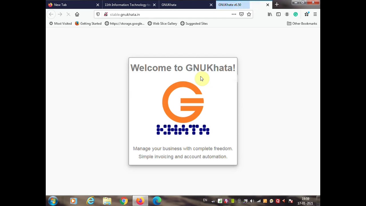 GNUKhata V7.0 Lecture 1 With Sop 1 1 XI Com - YouTube