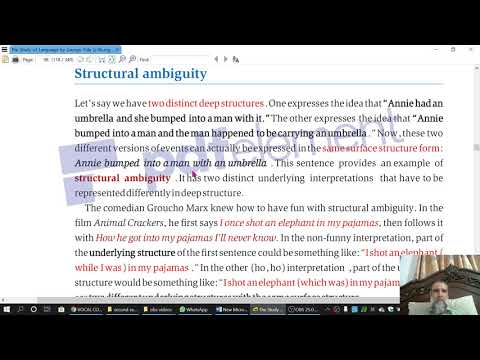 Structural ambiguity (syntax) in Urdu & English Lecture 26 Intro to linguistics bs 2 - YouTube