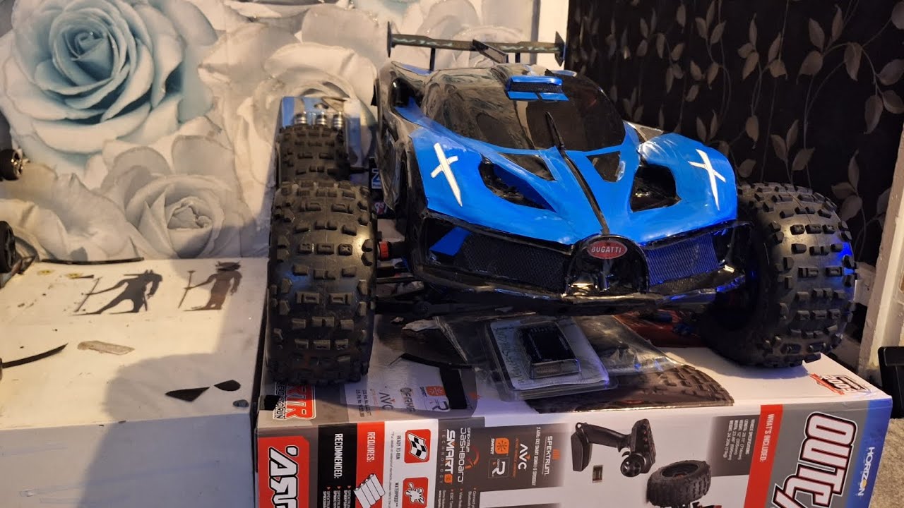 Arrma Felony Bugatti Bolide 6s needs thicker silicone oil - YouTube