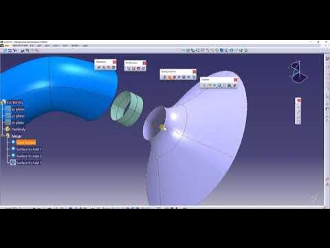 Merging Subdivision Surfaces - CATIA V5 - CATIALOG - YouTube