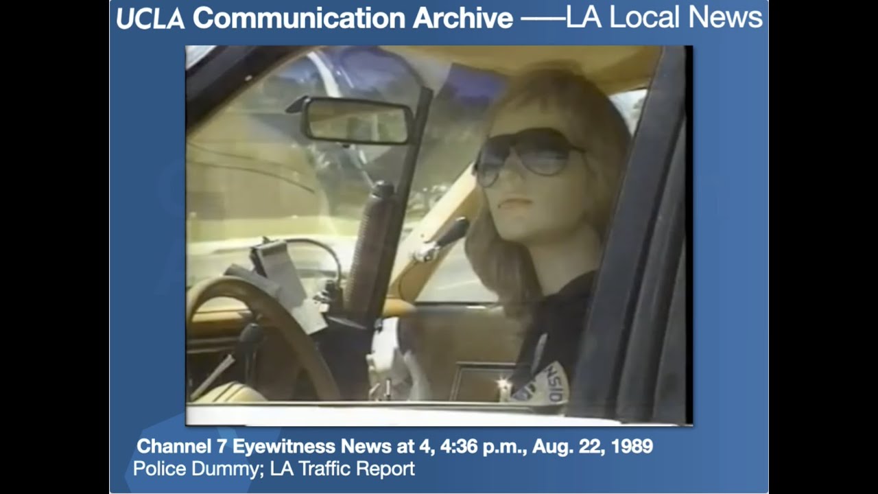 Inflatable Police Dummy And LA Traffic Report from Aug. 22, 1989 ...