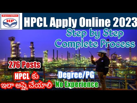 HPCL Apply Online Telugu|HPCL Form Fill Up 2023 Engineer Officer|How to ...