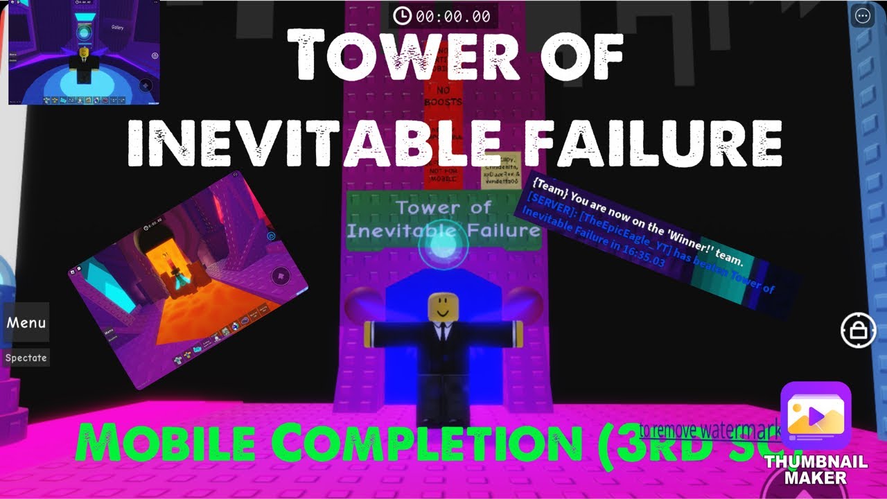 [JToH] Tower Of Inevitable Failure Mobile Completion (3RD INSANE SC 🟦) - YouTube