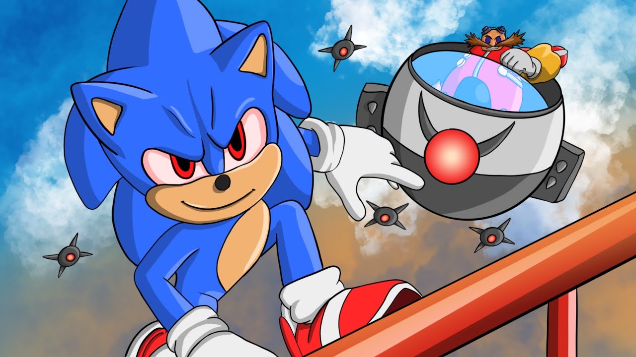 Sonic vs Eggman. Animated drawing. Marsy Draws - YouTube